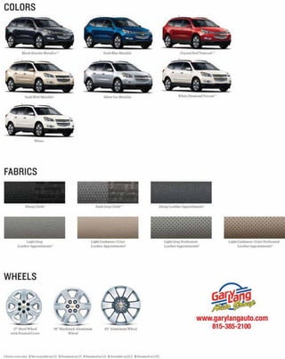 2012 Chevy Traverse Brochure Gary Lang | PDF