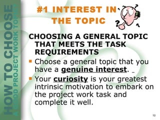 2012 choosing a research topic | PPT