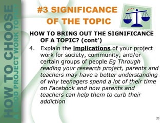 2012 choosing a research topic | PPT