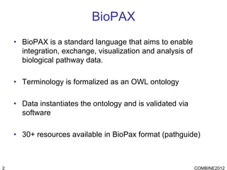 BioPAX Models and Pathways | PPT