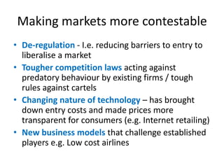 Contestable Markets | PPTX