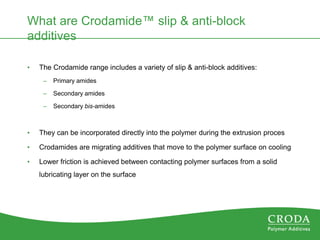 2012_Crodamide_Customer_Presentation.pptx | Chemistry | Science