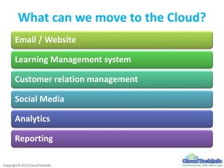 Embracing Cloud Computing for Education Transformation and to Drive ...