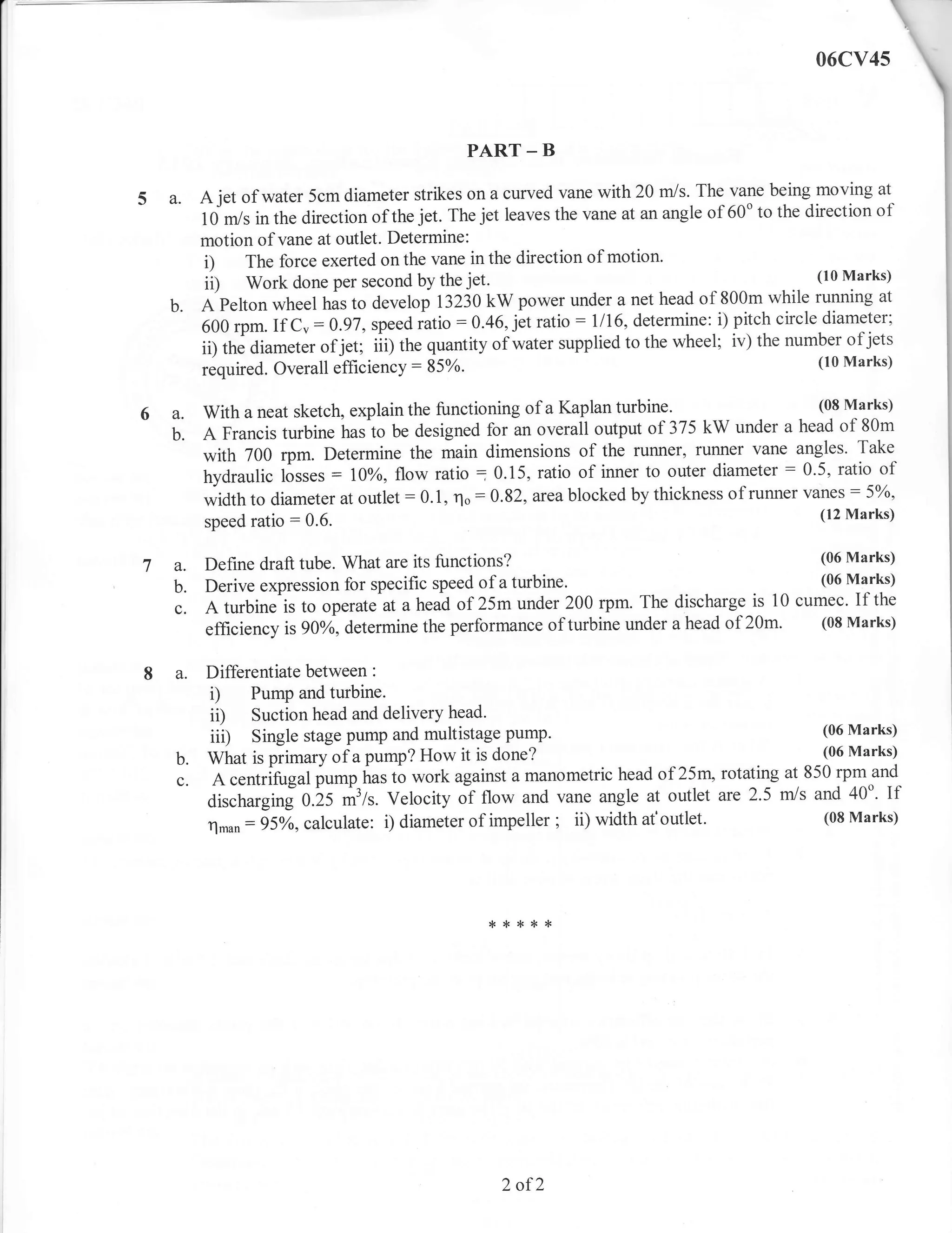 4th semester Civil Engineering (2012-December) Question Papers | PDF