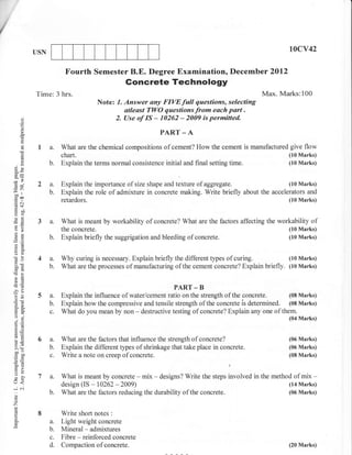 4th semester Civil Engineering (2012-December) Question Papers | PDF