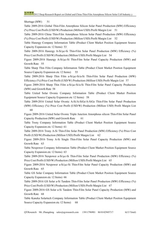 2012 deep research report on global and china thin film amorphous ...