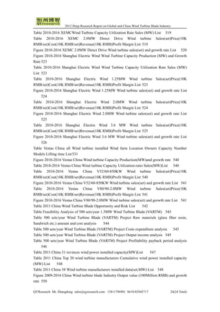 2012 deep research report on global and china wind turbine blade ...