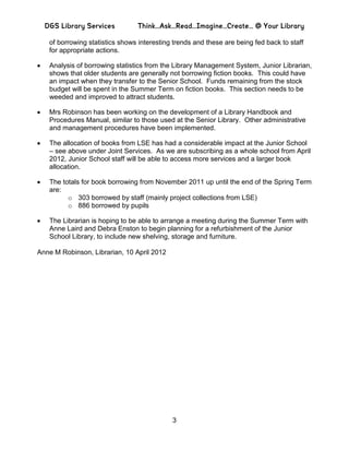 2012 Easter Progress Report | PDF