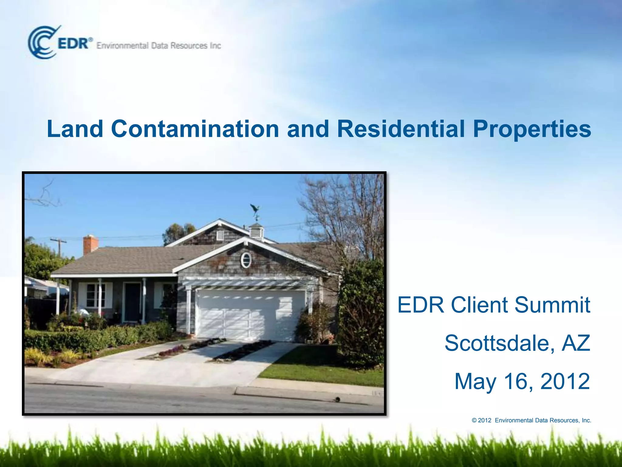 Land Contamination and Residential Properties | PPTX