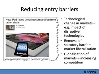 Entry Barriers in Markets | PPTX