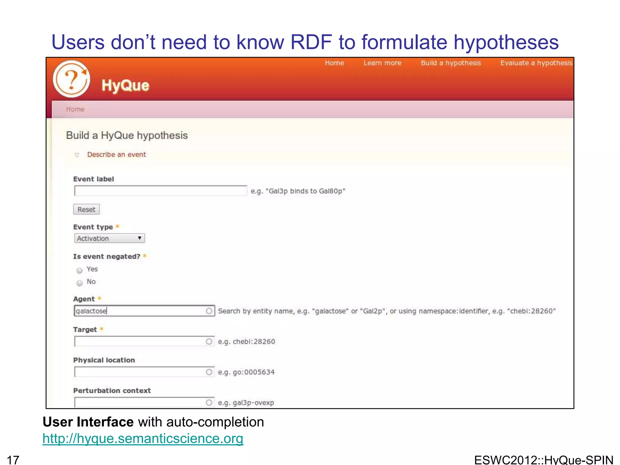 Evaluating scientific hypotheses using the SPARQL Inferencing Notation | PPT