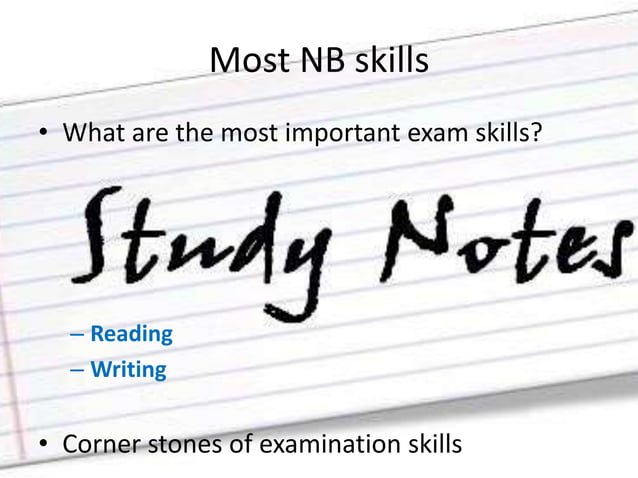 Exam writing skills | PPTX