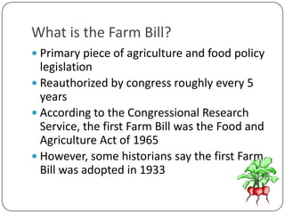 2012 farm bill forum presentation | PPT