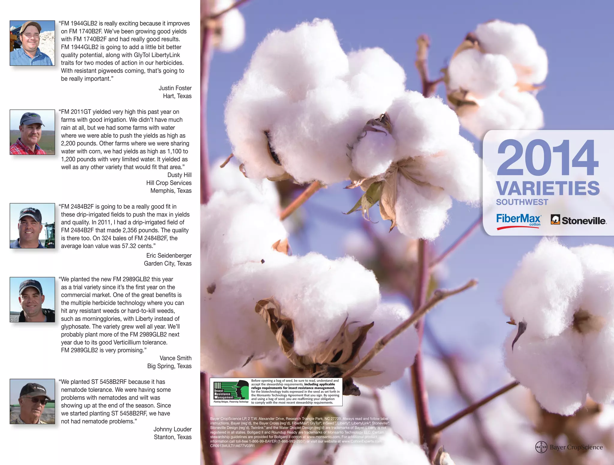 2012 FiberMax® & Stoneville® OnFarm Success-Vance Smith | PDF