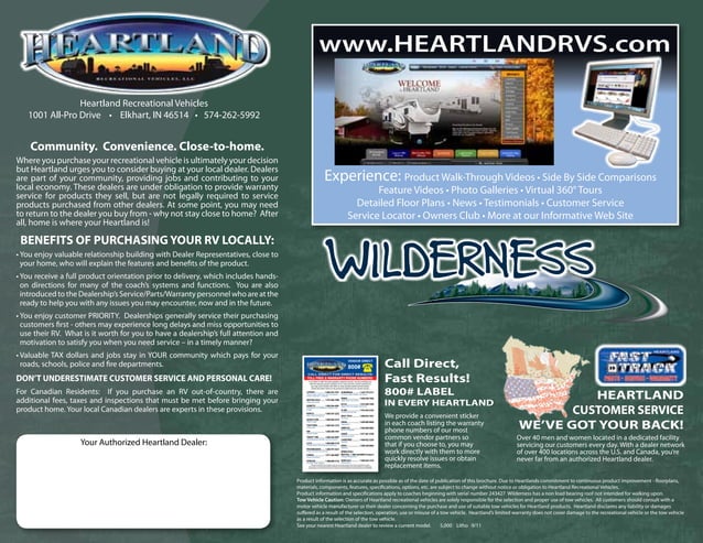 2012 Heartland Wilderness | PDF | Bath and Shower | Personal Care