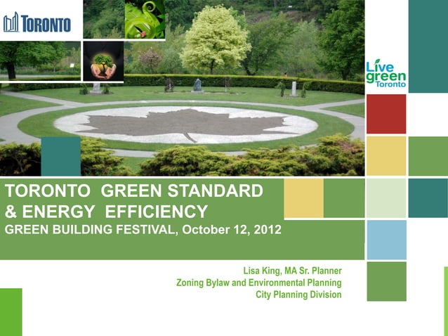 Toronto Green Standard & Energy Efficiency | PPT