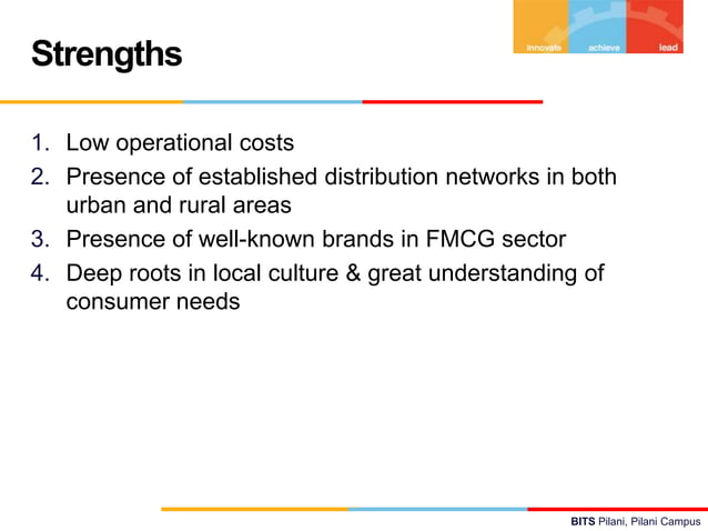 FMCG: SWOT Analysis | PPTX | Business | Business and Finance