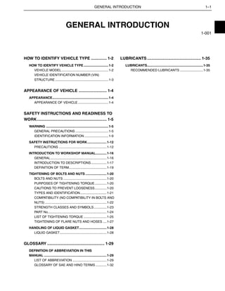 2012 hino 195h series truck service repair manual | PDF