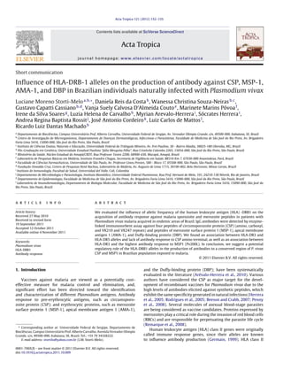 2012 hla and ama1 dbp csp msp1 | PDF