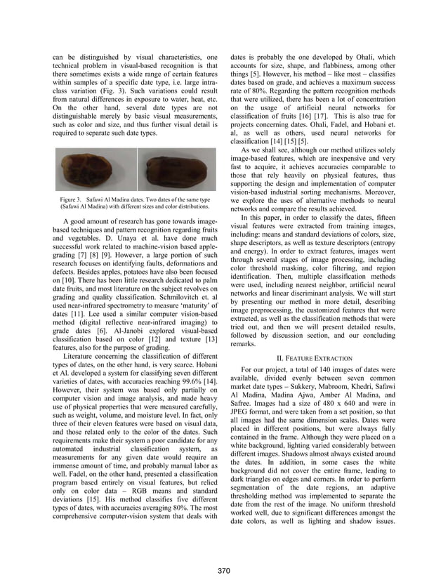 Image-Based Date Fruit Classification | PDF