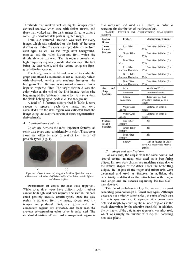 Image-Based Date Fruit Classification | PDF