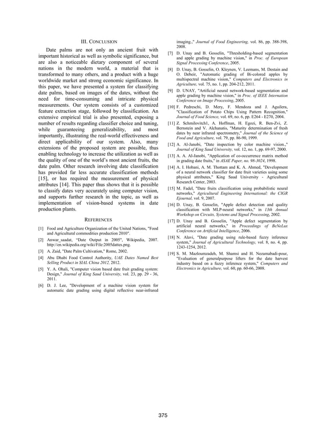 Image-Based Date Fruit Classification | PDF