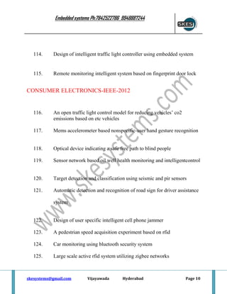 EMBEDDED ieee list | PDF