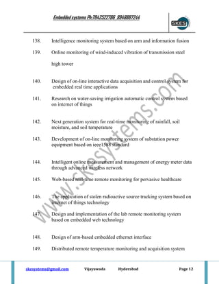 EMBEDDED ieee list | PDF