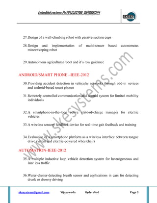 EMBEDDED ieee list | PDF