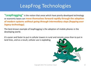 2012 Inflection Point Report Trend One: Leapfrog Technologies:Major ...