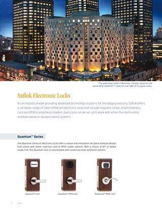 2012 Kaba Saflok Brochure | PDF