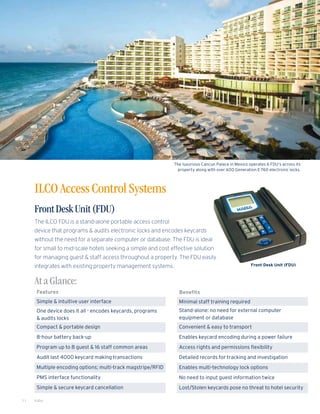 2012 Kaba Saflok Brochure | PDF