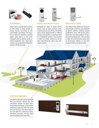 2012 Kaba Saflok Brochure | PDF
