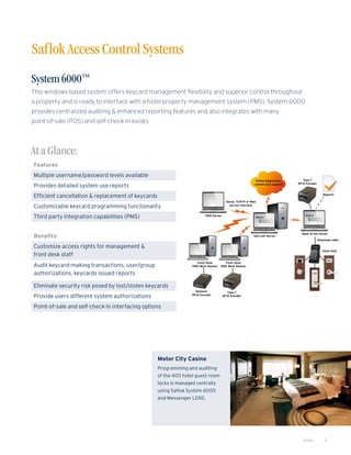 2012 Kaba Saflok Brochure | PDF