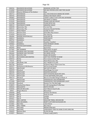 Karaoke Song Book - Artist | PDF