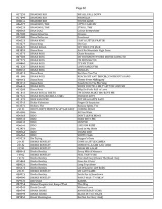Karaoke Song Book - Artist | PDF
