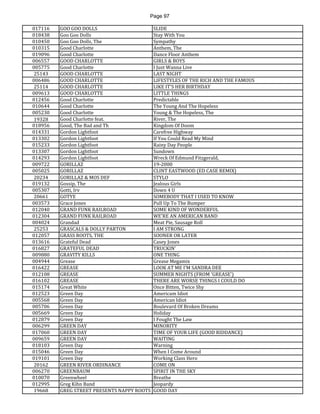 Karaoke Song Book - Artist | PDF