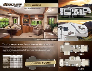 2012 Keystone Bullet Travel Trailers/Fifth Wheels | PDF