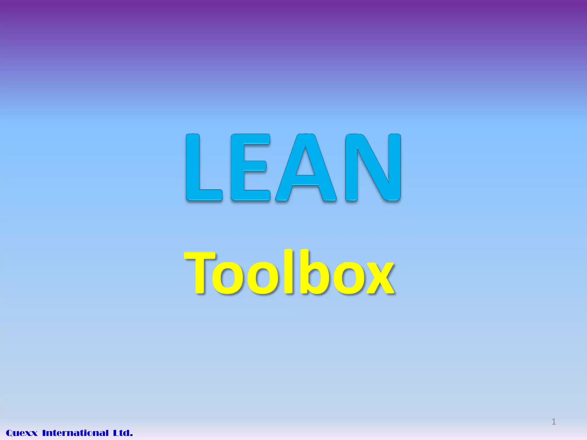 2012 lean toolbox_4 asq | PDF