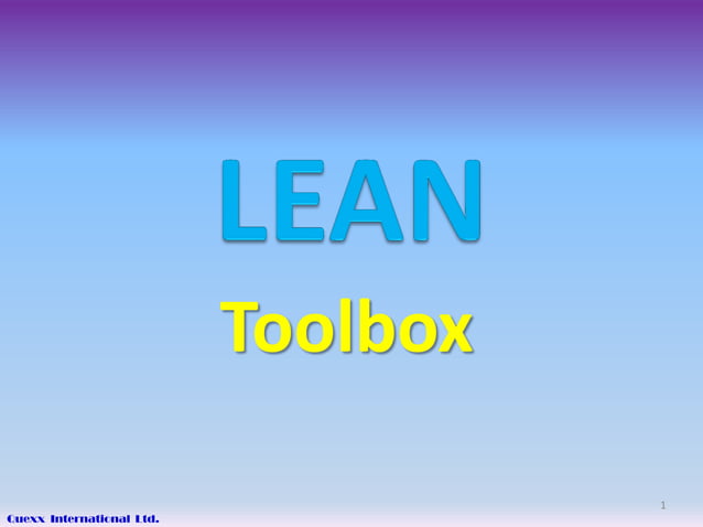 2012 lean toolbox_4 asq | PDF