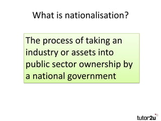 Economics of Nationalisation | PPTX