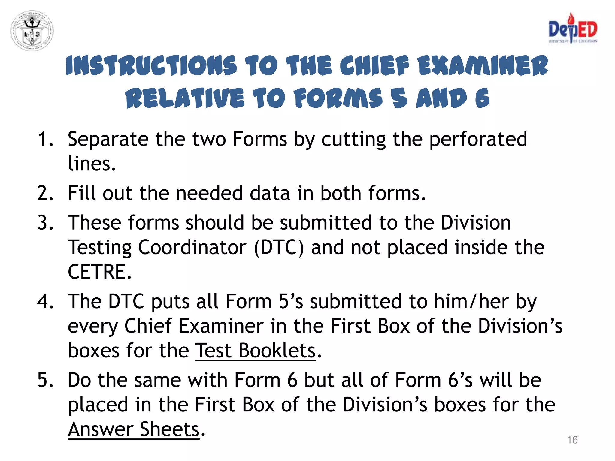 2012 NAT and NCAE | PPTX