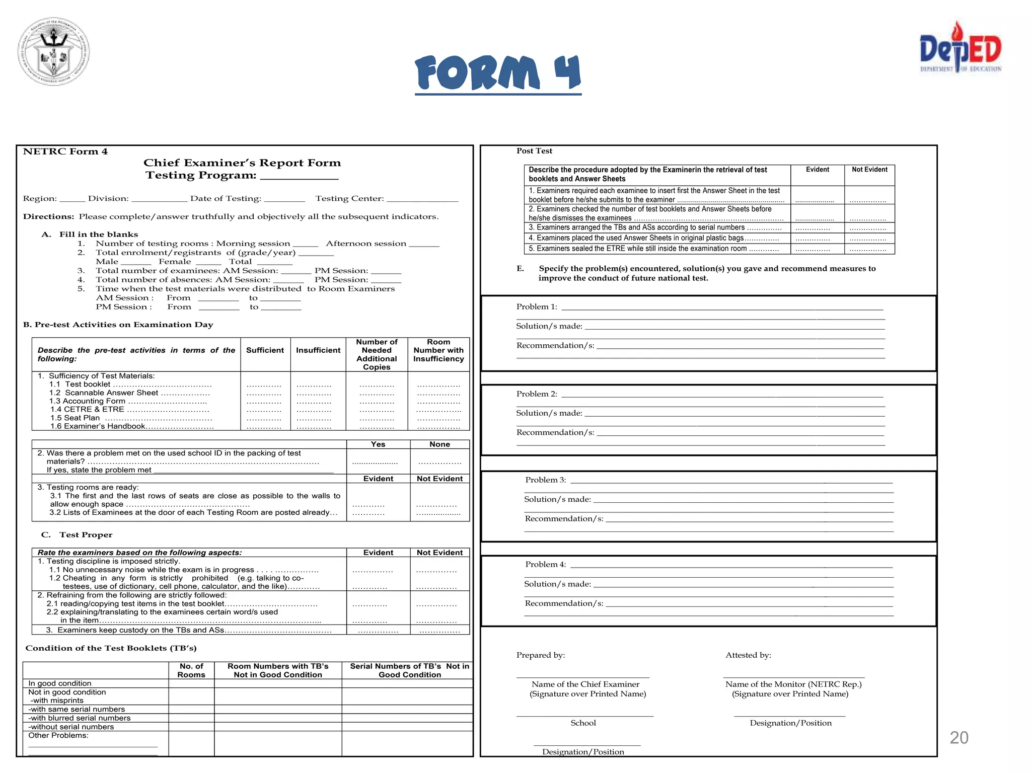 2012 NAT and NCAE | PPTX