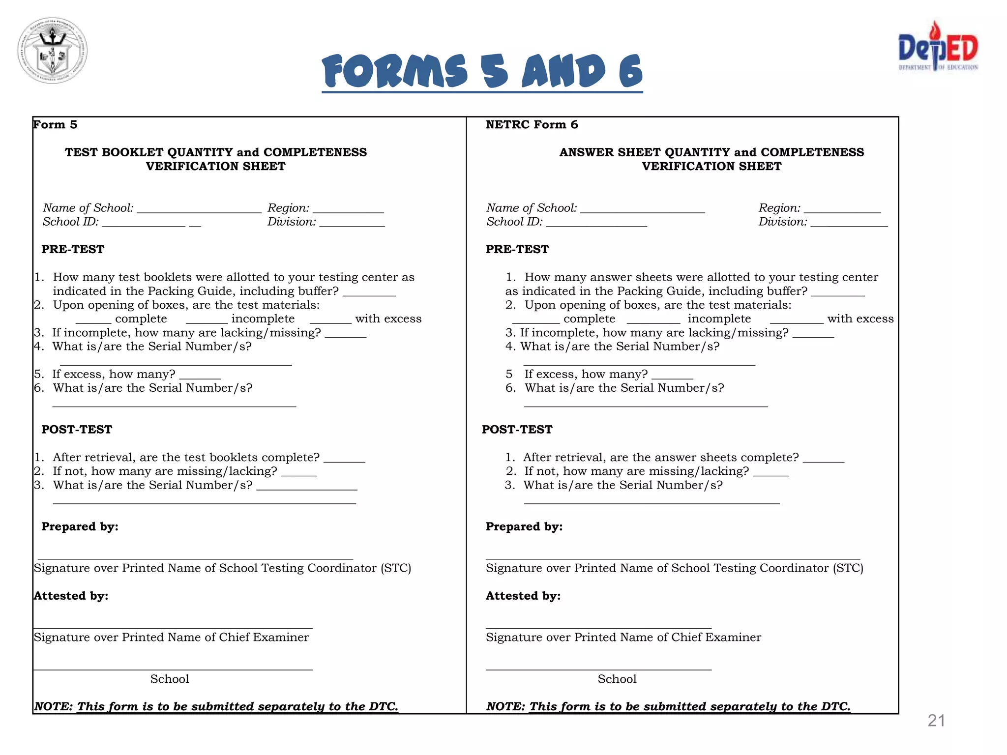 2012 NAT and NCAE | PPTX
