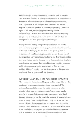 2012 ncca oral lang early childhood | PDF