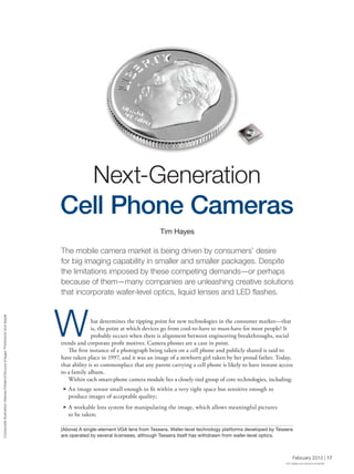 2012 next generation cell phone cameras | PDF