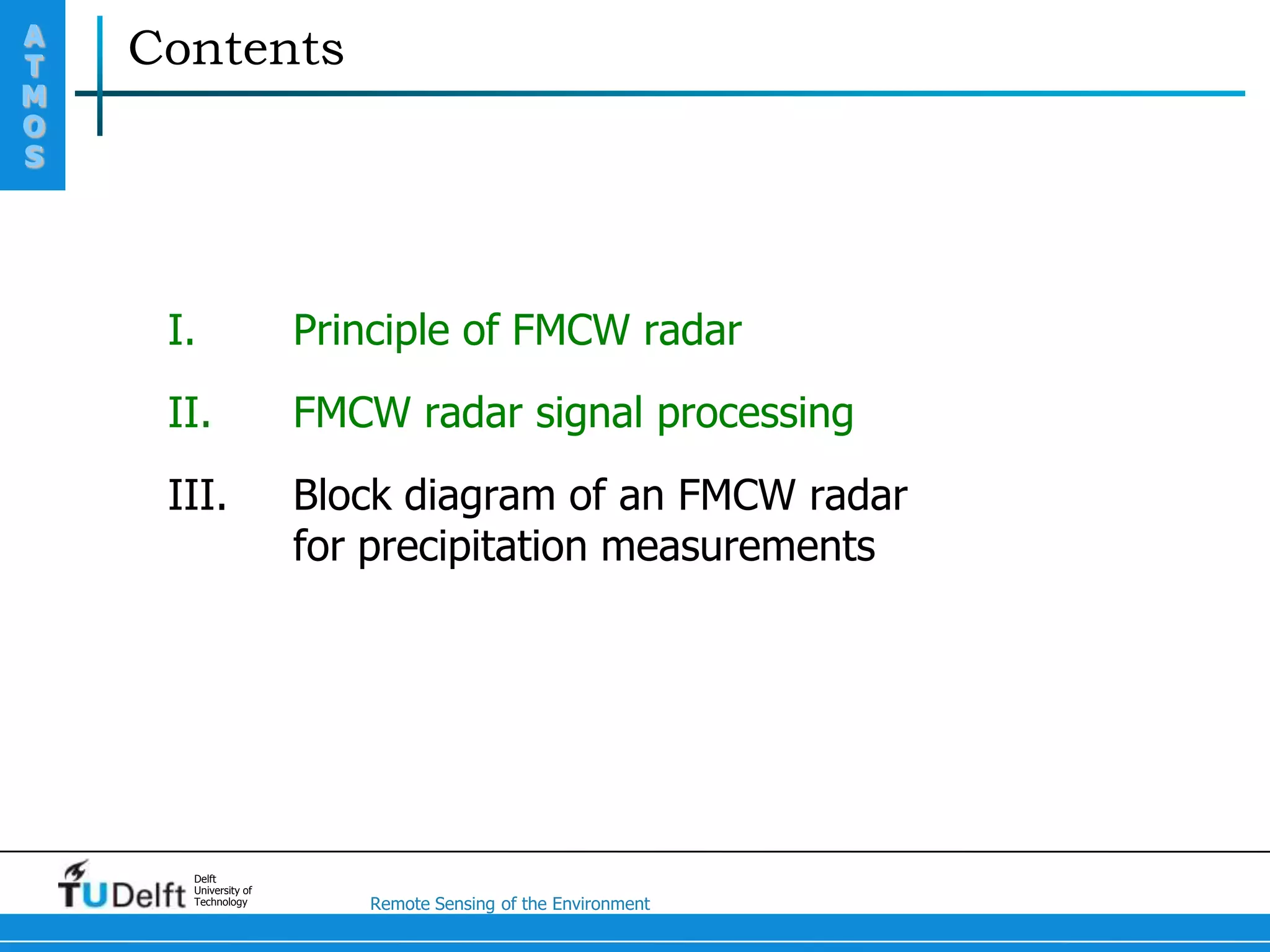 Principle of FMCW radar | PPT