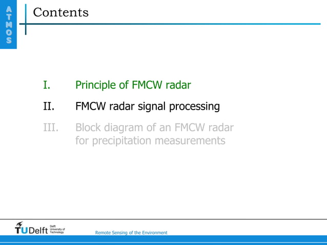 Principle of FMCW radar | PPT