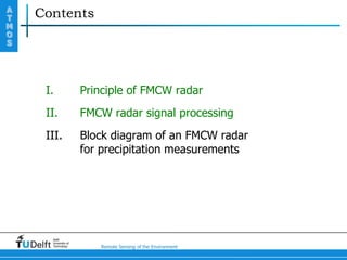 Principle of FMCW radar | PPT
