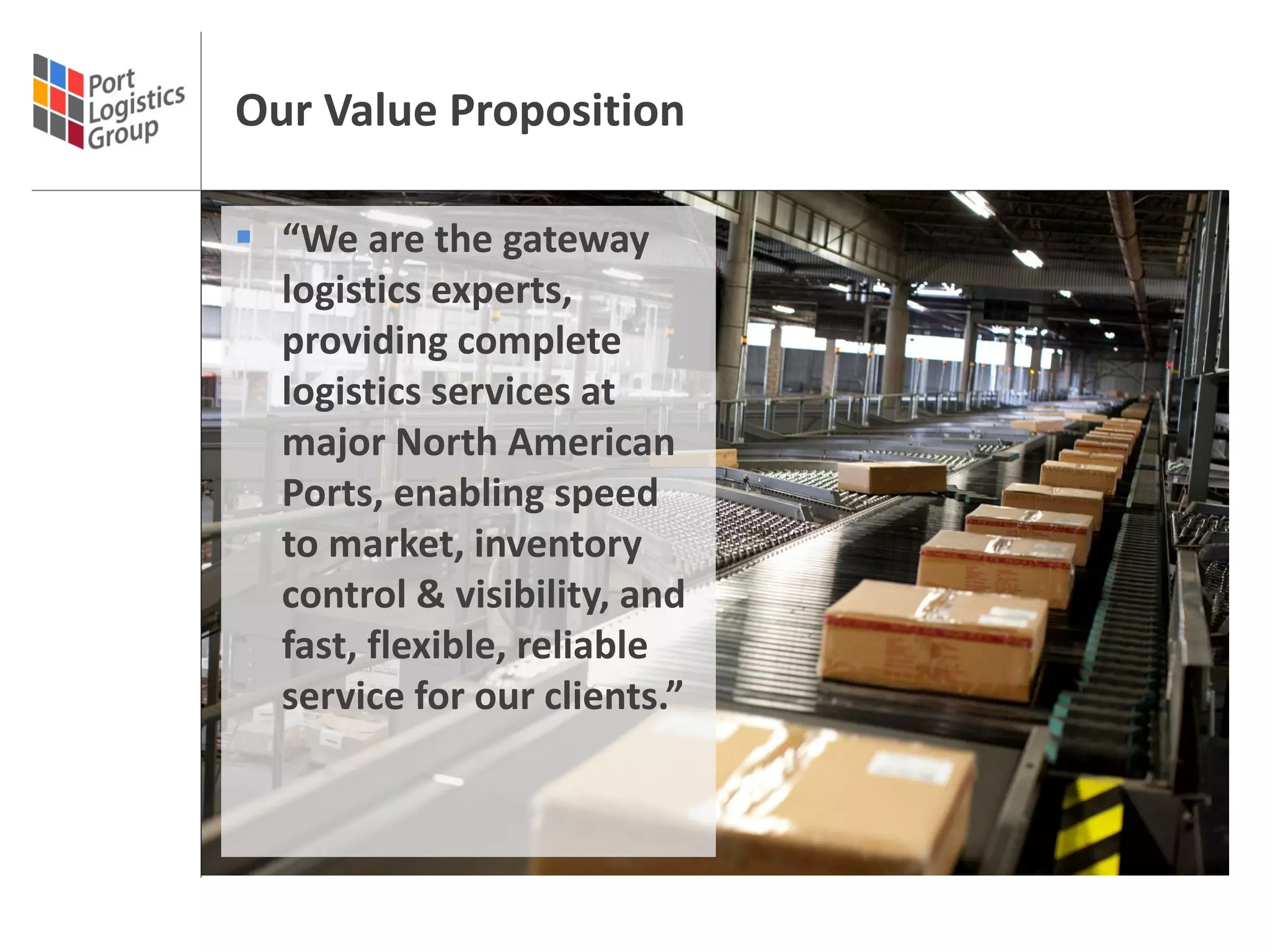 Port Logistics Group Overview | PDF | Logistics and Transportation ...